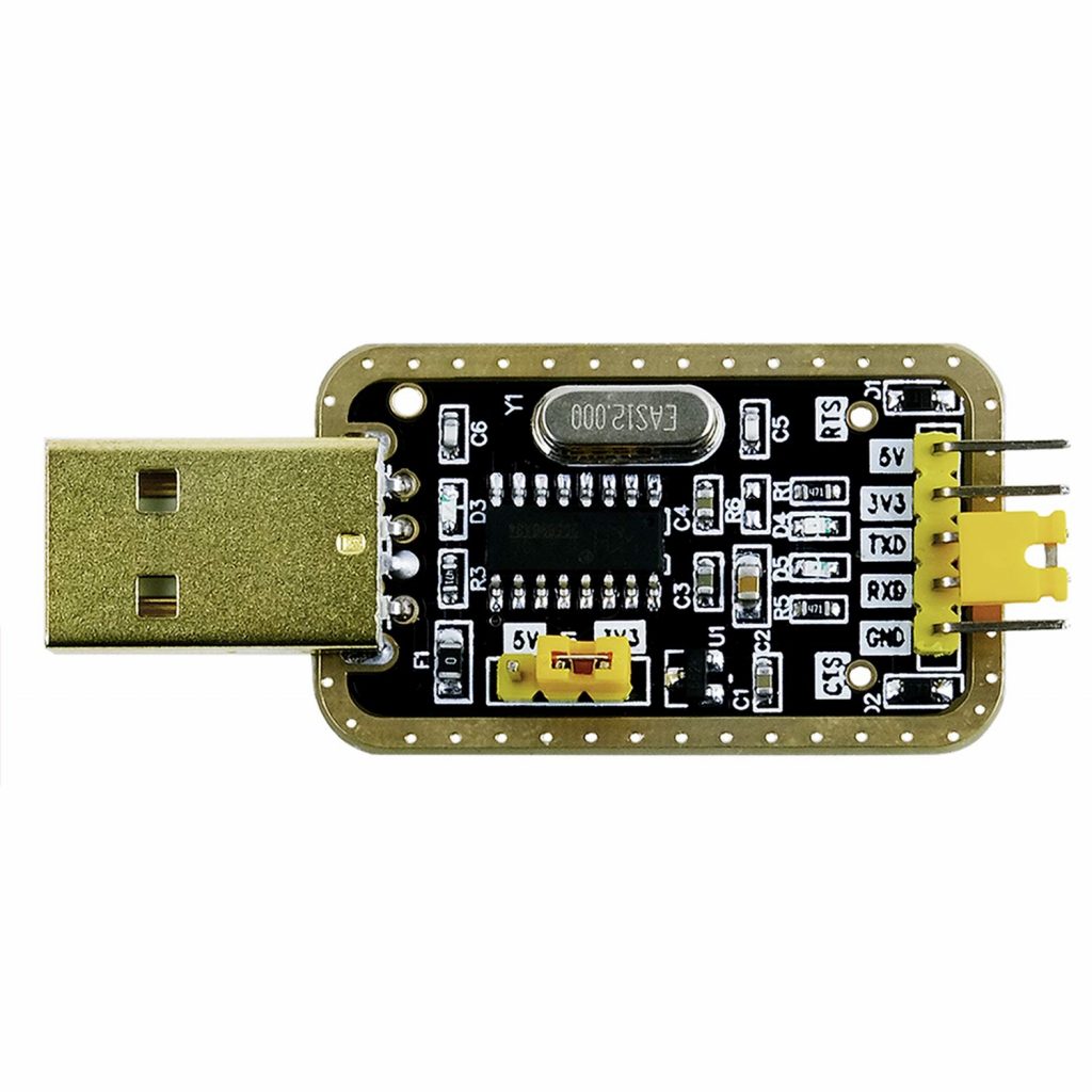 USB Serial-UART-TTL adapter with CH340G chip (5V and 3.3V) – Coiaca